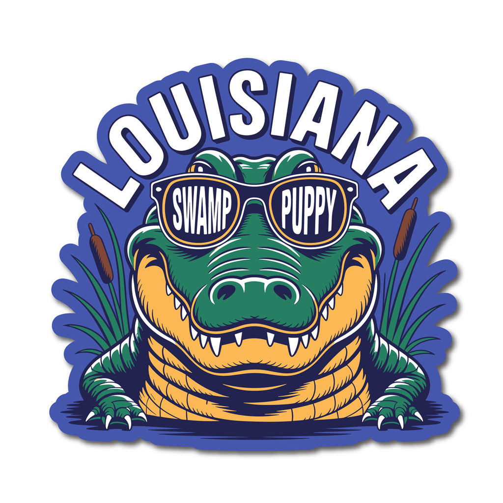 B&B Dry Goods Homegrown Louisiana Swamp Puppy Decal — Bengals & Bandits