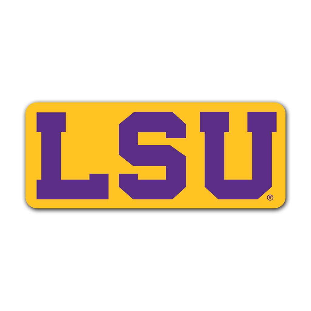 B&B Dry Goods LSU Tigers Athletic Block Premium Vinyl Decal - Purple ...