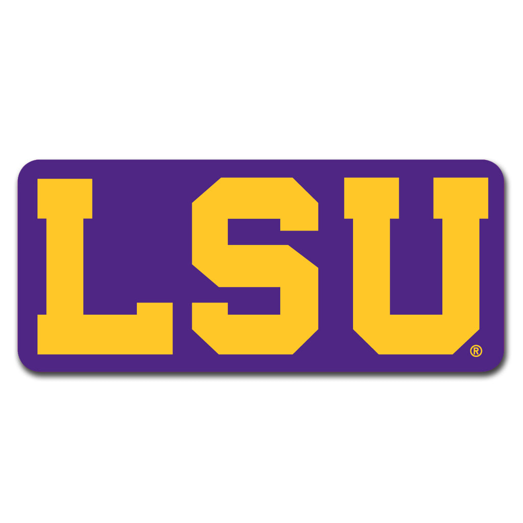 B&B Dry Goods LSU Tigers Athletic Block Decal — Bengals & Bandits