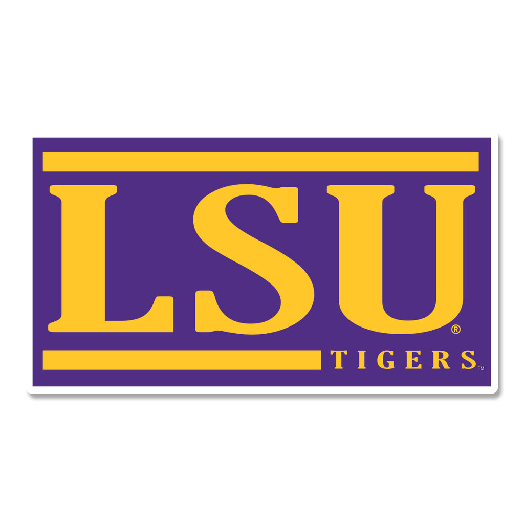 B&B Dry Goods LSU Tigers Bar Decal — Bengals & Bandits