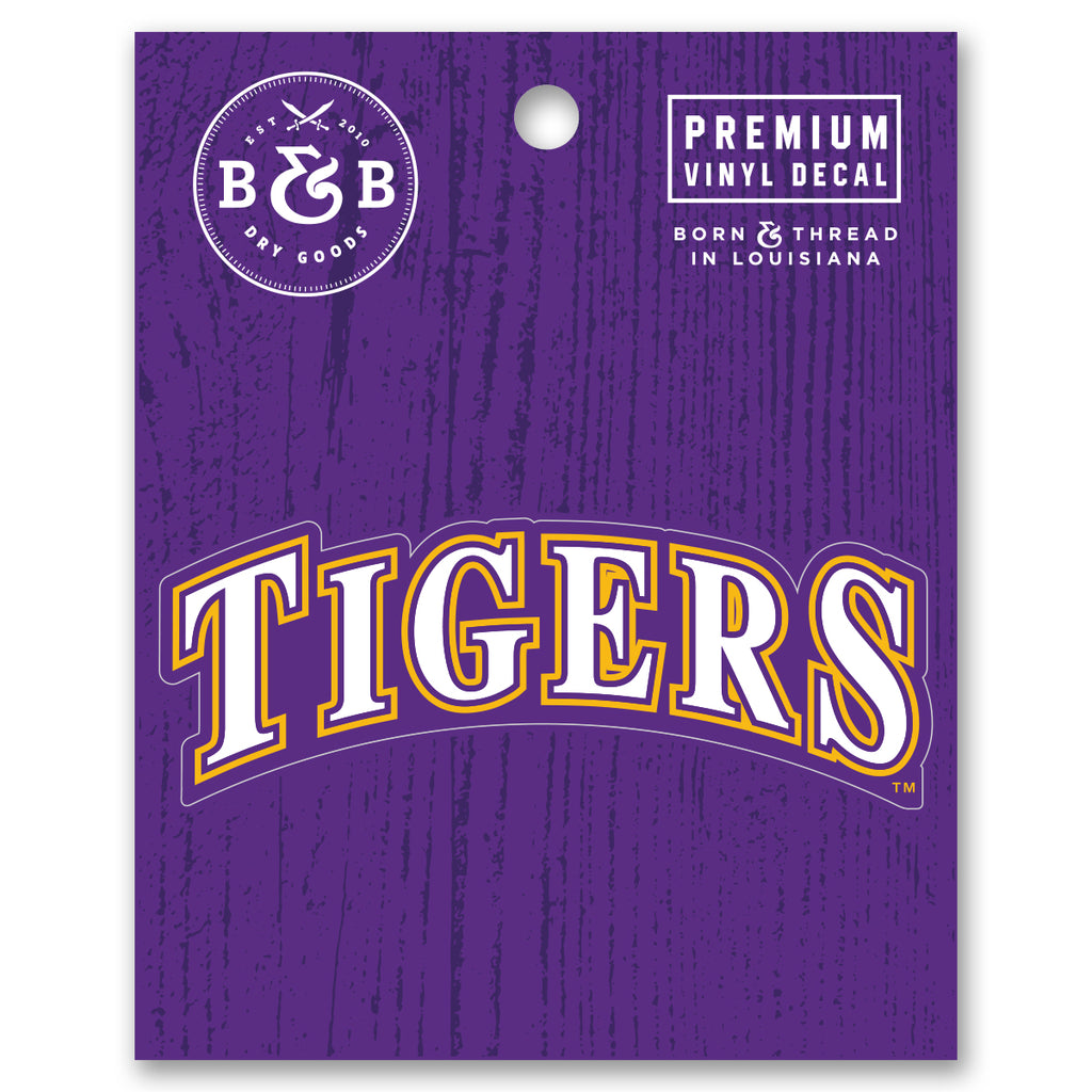 B&B Dry Goods LSU Tigers The Archives Round Vault Premium Vinyl Decal ...
