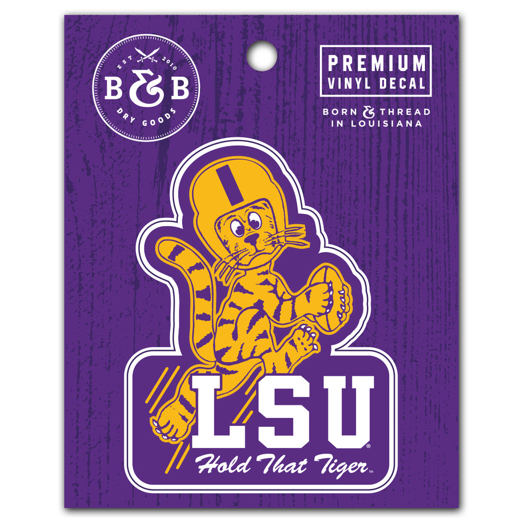 B&B Dry Goods LSU Tigers Hold That Tiger Football Premium Vinyl Decal ...