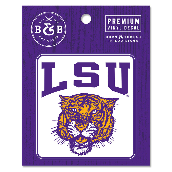 B&B Dry Goods LSU Tigers 78 Tiger Arch Decal — Bengals & Bandits