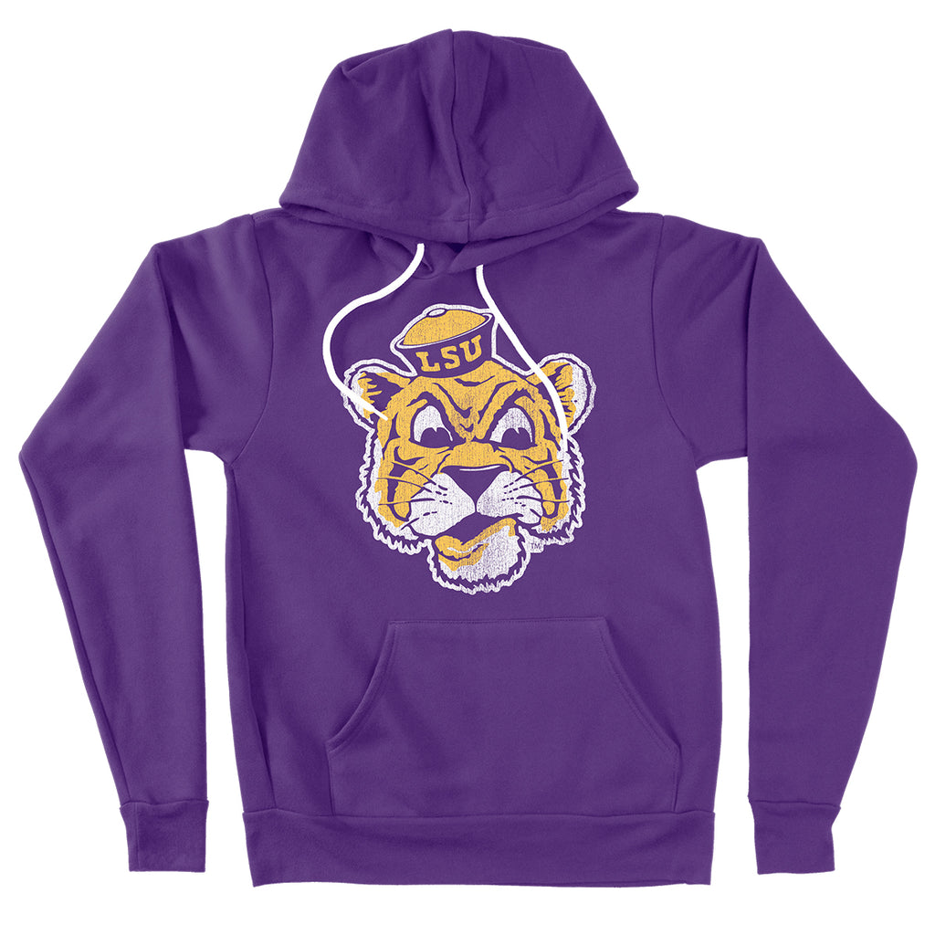 B&B Dry Goods LSU Tigers The Archives Beanie Mike Fleece Pullover Hood ...