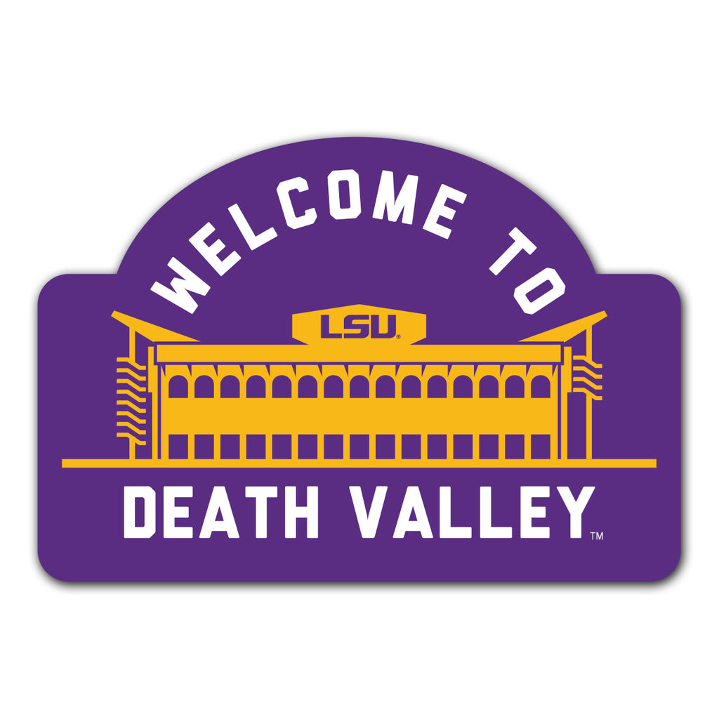 B&B Dry Goods LSU Tigers Welcome to Death Valley Premium Vinyl Decal ...