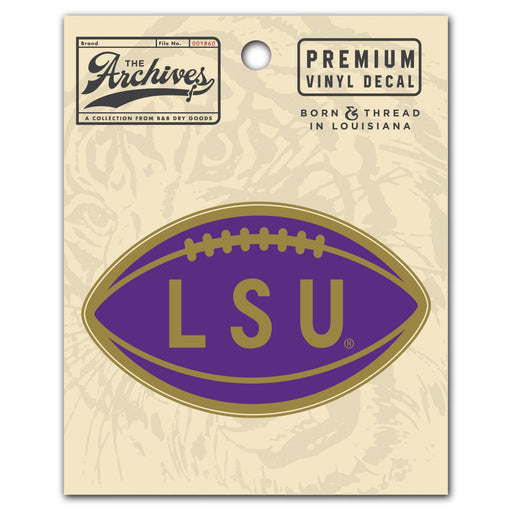 B&B Dry Goods LSU Tigers The Archives Round Vault Premium Vinyl Decal ...