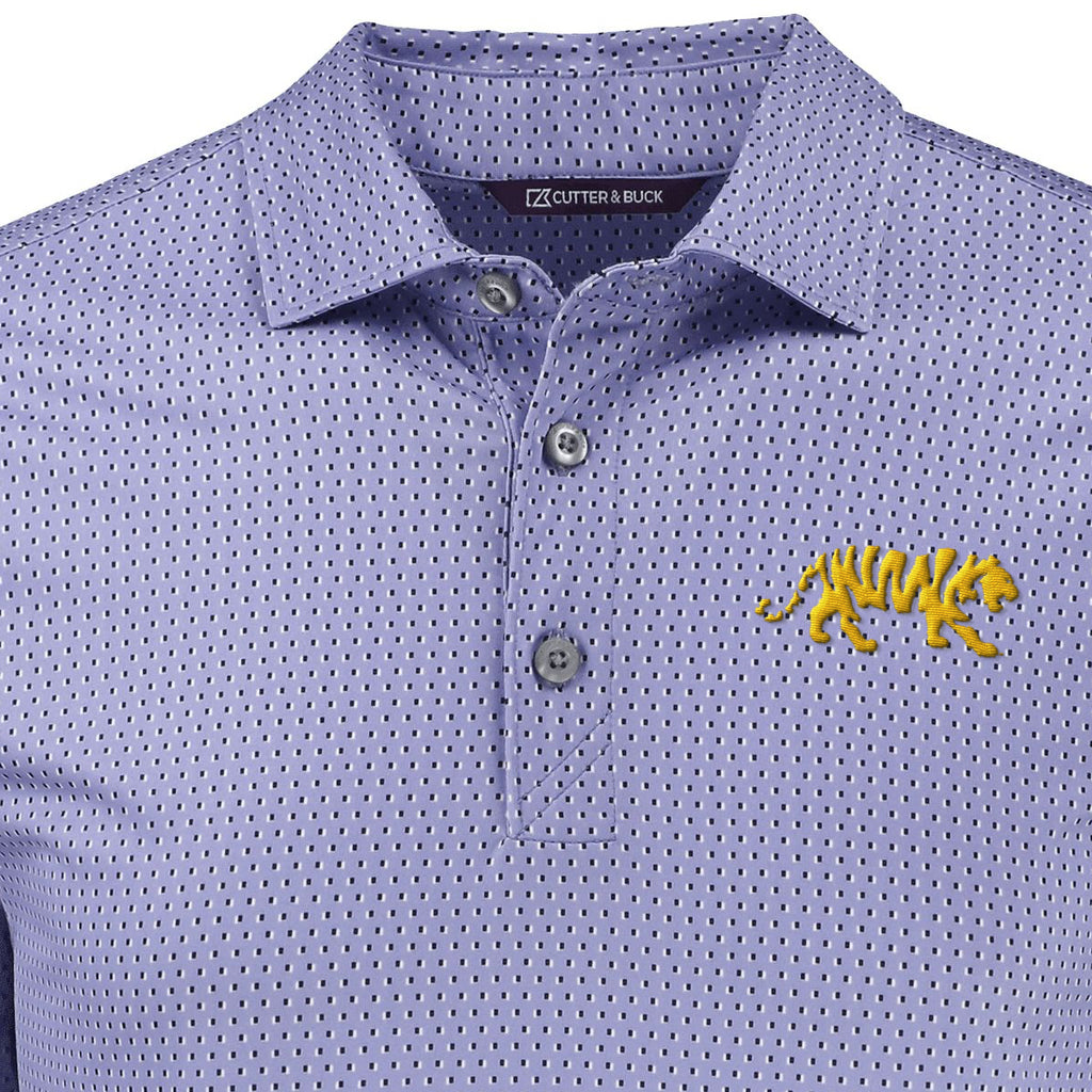 LSU Tigers Cutter & Buck Silhouette Pike Eco Shadow Check Print Stretc ...