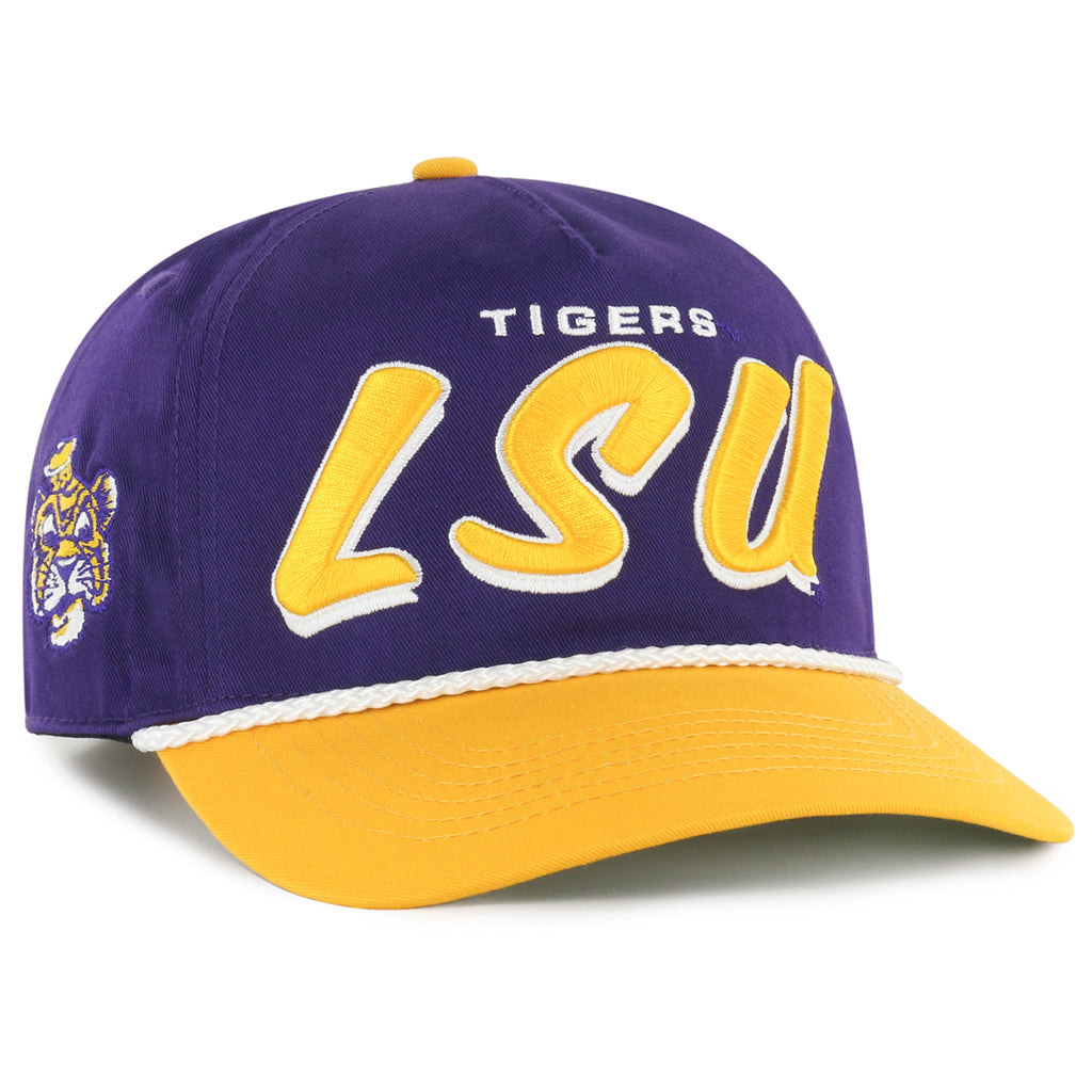LSU Tigers 47 Brand Drop Shadow Two-Tone Five-Panel '47 Hitch Rope Hat ...