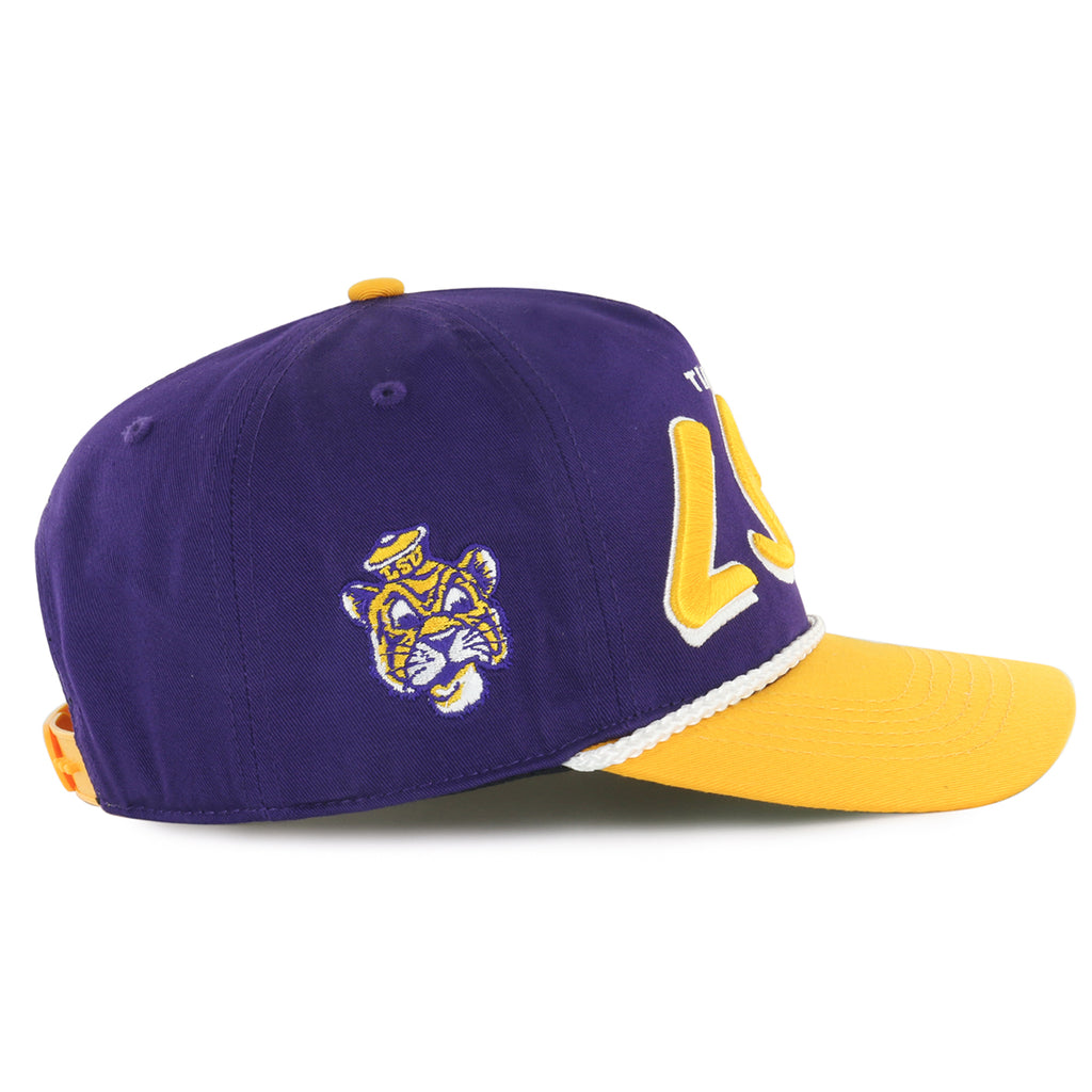 LSU Tigers 47 Brand Drop Shadow Two-Tone Five-Panel '47 Hitch Rope Hat ...