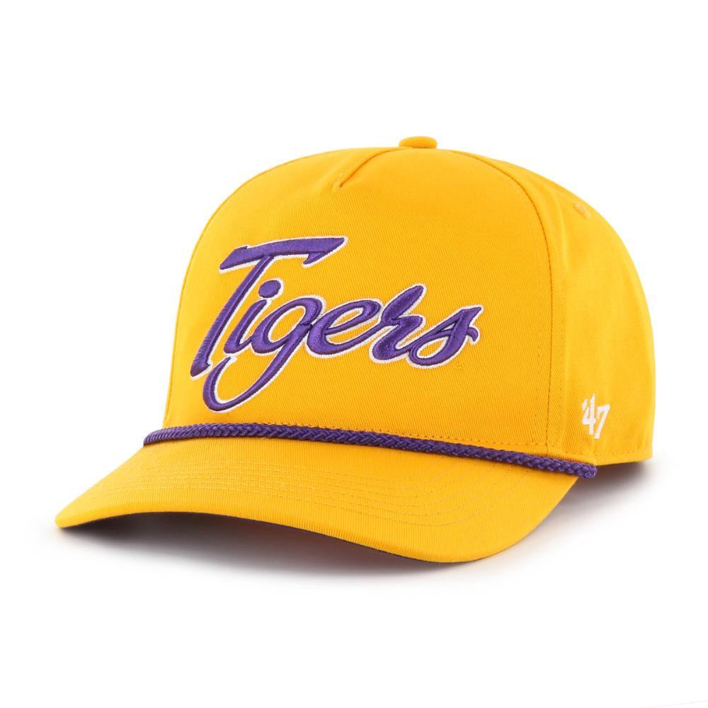 LSU Tigers 47 Brand Overhand Script Hitch Five-Panel Rope Hat - Gold ...