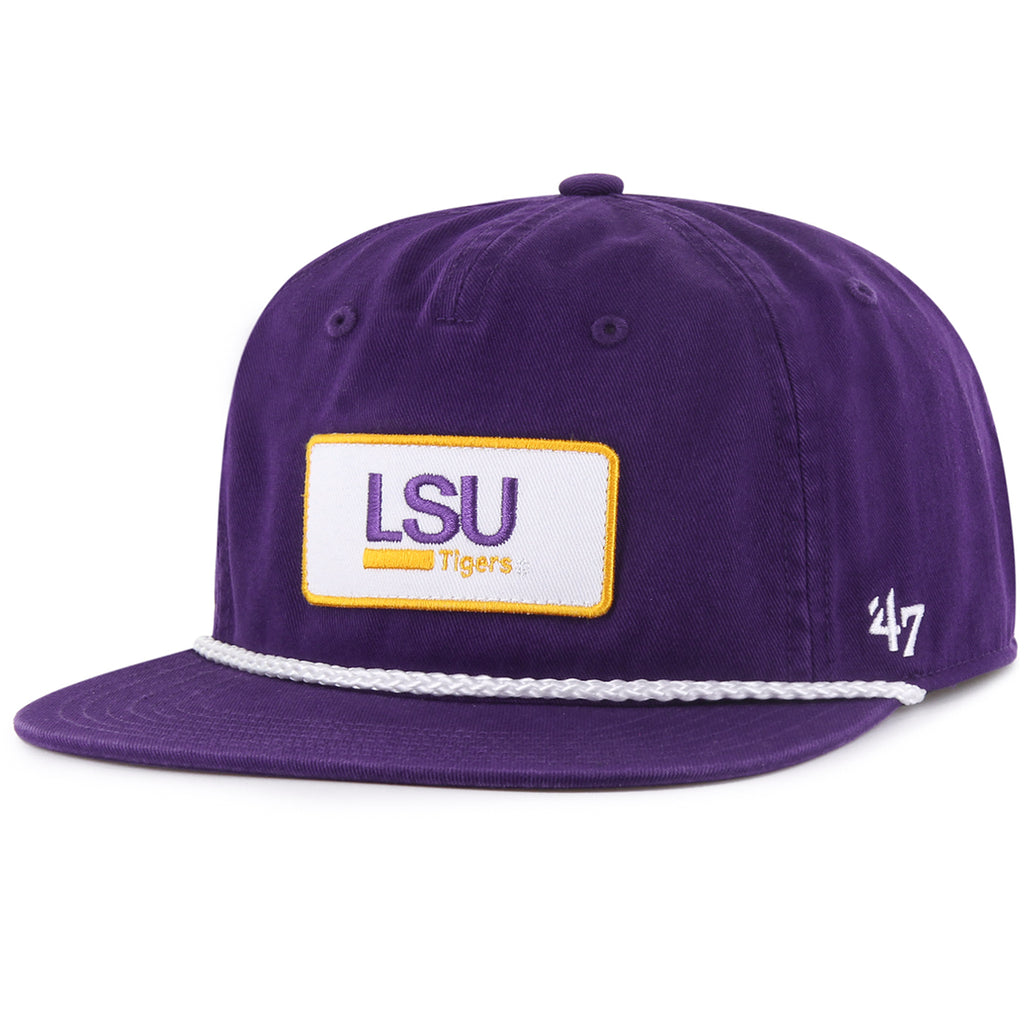LSU Tigers 47 Brand Pollock '47 Captain RL Adjustable Rope Hat - Purpl ...