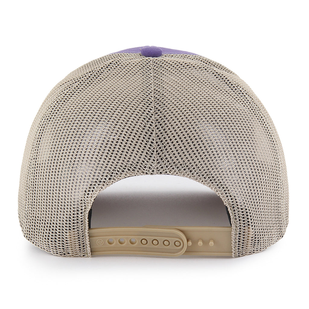 LSU Tigers 47 Brand Trundle Patch Five-Panel Rope Mesh Trucker Hat - P ...