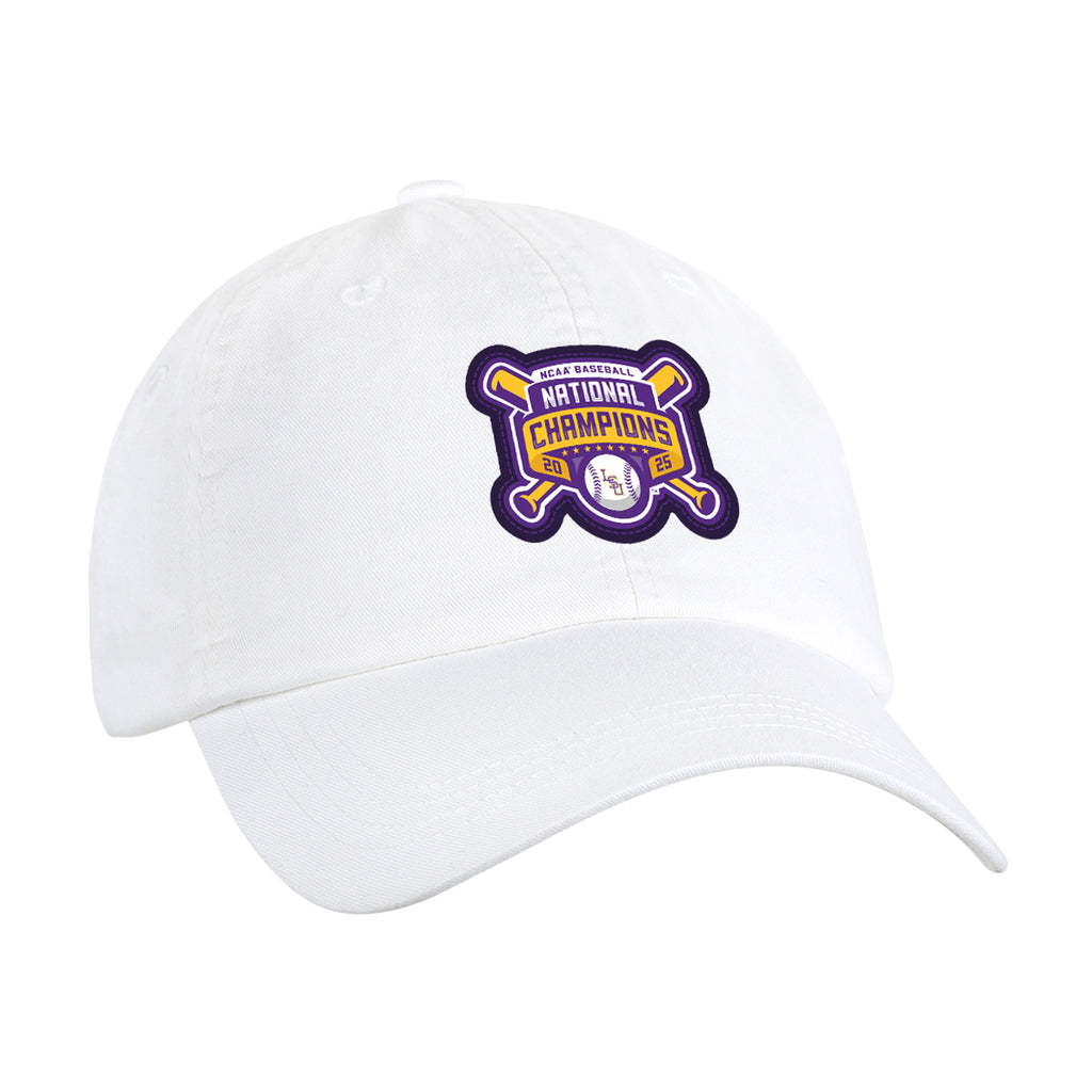 LSU Tigers Ahead Baseball 2025 National Champions Largo Relaxed Crown ...