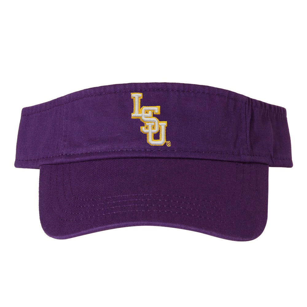 LSU Tigers Bayou Apparel Interlock Adjustable Visor - Purple — Bengals ...