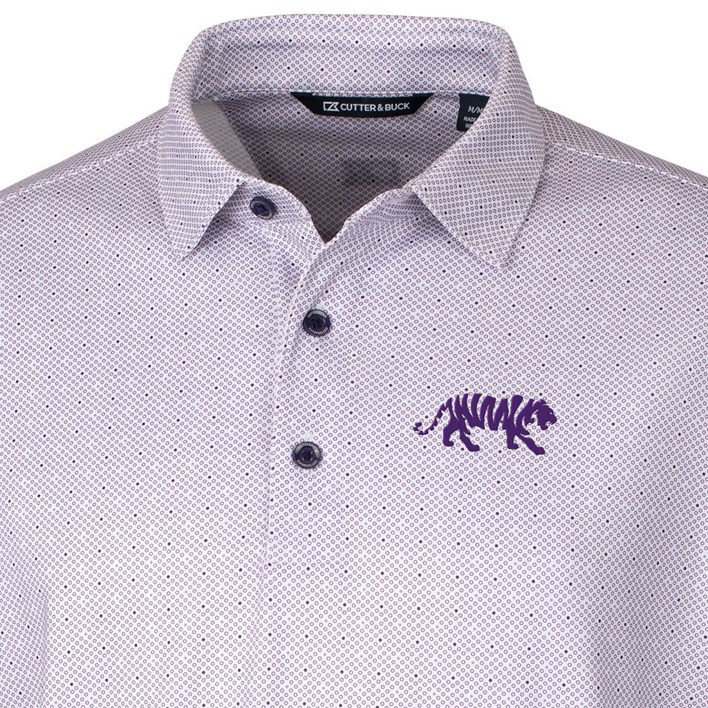 LSU Tigers Cutter & Buck Silhouette Tiger Pike Double Dot Print Stretc ...