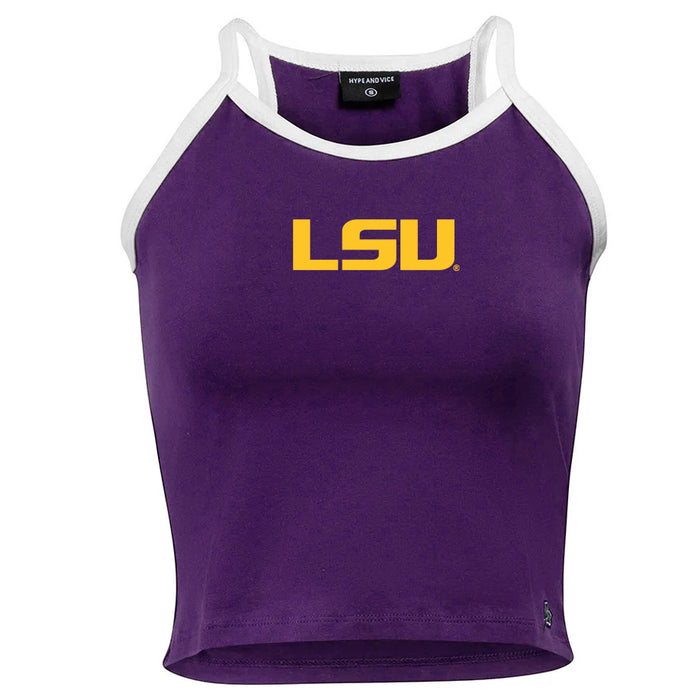 LSU Tigers Hype & Vice Retro Crop Top Tank - Purple — Bengals & Bandits