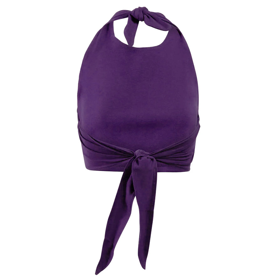 LSU Tigers Hype & Vice Tailgate Halter Crop Top - Purple — Bengals ...