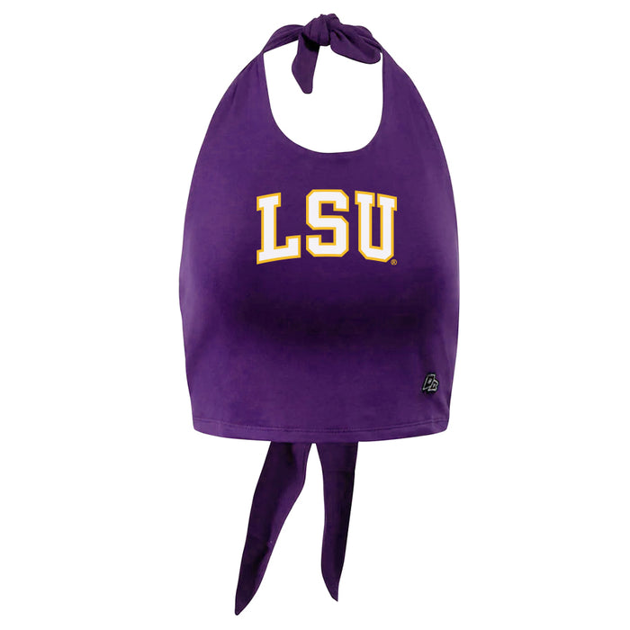 LSU Tigers Hype & Vice Tailgate Halter Crop Top - Purple — Bengals ...