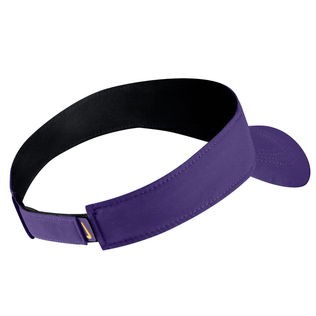 LSU Tigers Nike Interlock Dri-Fit Performance Adjustable Visor - Purpl ...