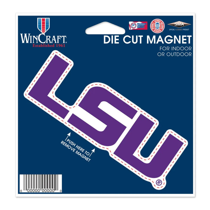 LSU Tigers Primary Logo Die Cut Magnet — Bengals & Bandits