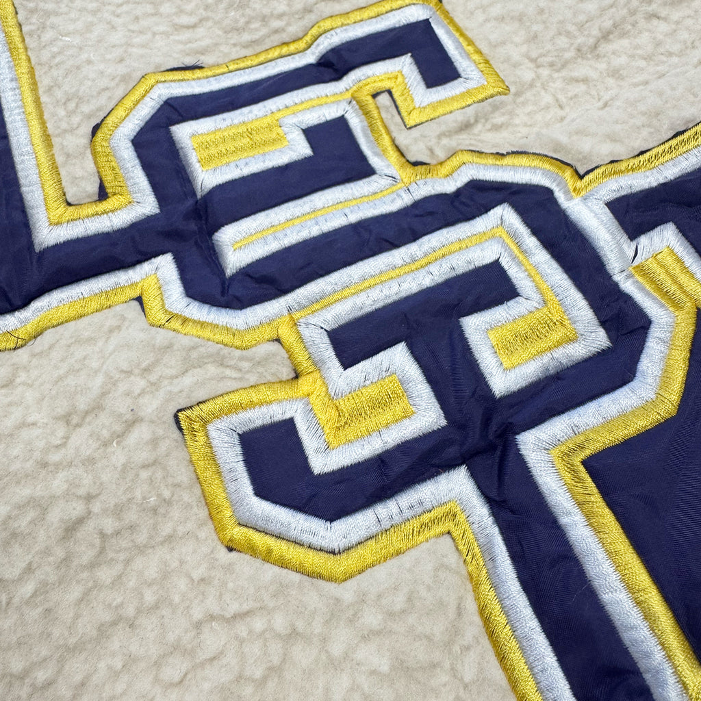 LSU Tigers Summit Interlock Fleece Plush McKenna Blanket - Oatmeal ...