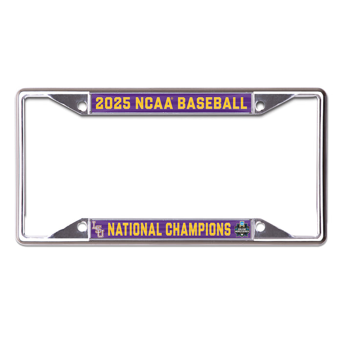 LSU Tigers Wincraft 2025 Baseball National Champions Metal License Pla ...