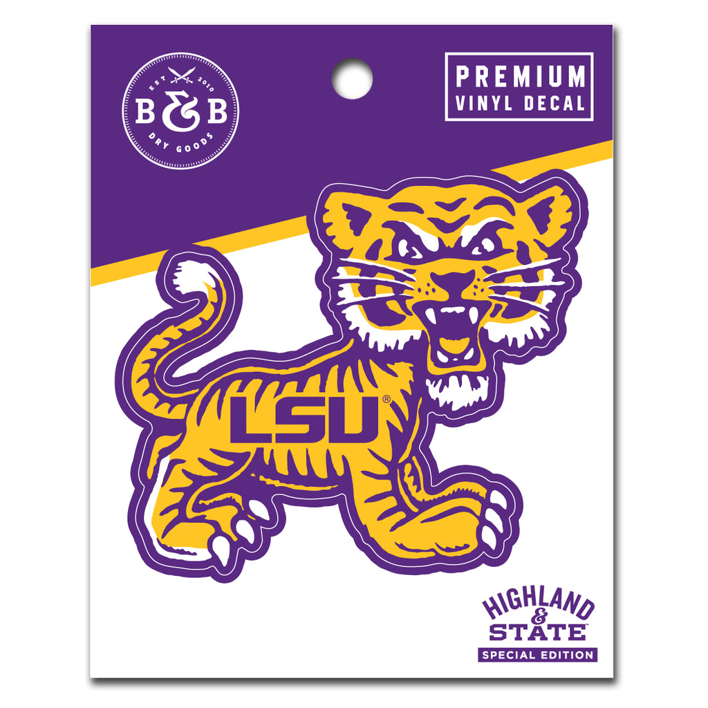 B&B Dry Goods x Highland & State LSU Tigers Mini Tiger Premium Vinyl D ...