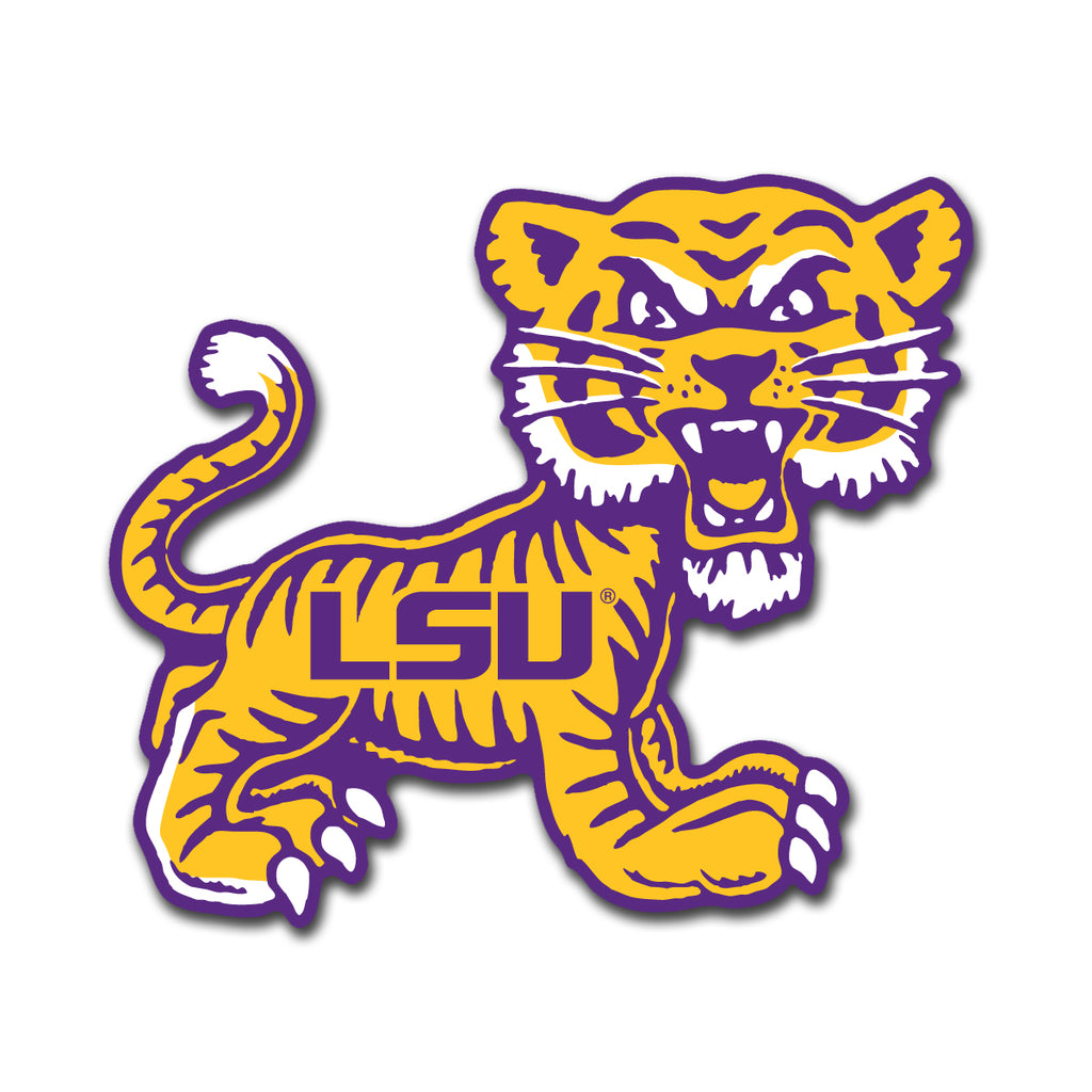 Lsu Tiger Logo Clip Art NCAA LSU Tigers Ultra Decals Set Of 4 By