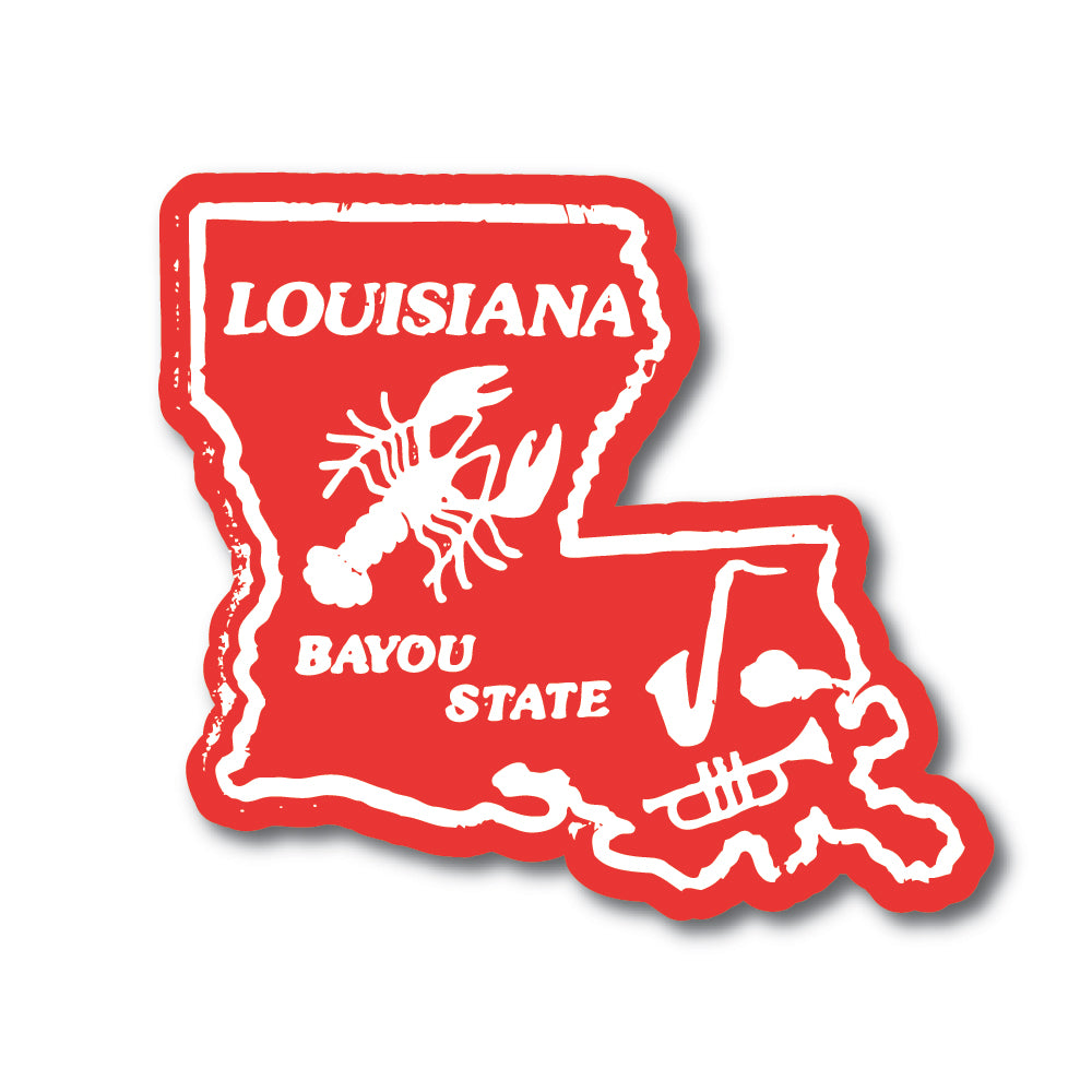 B&B Dry Goods Homegrown Louisiana Bayou State Outine Decal — Bengals ...