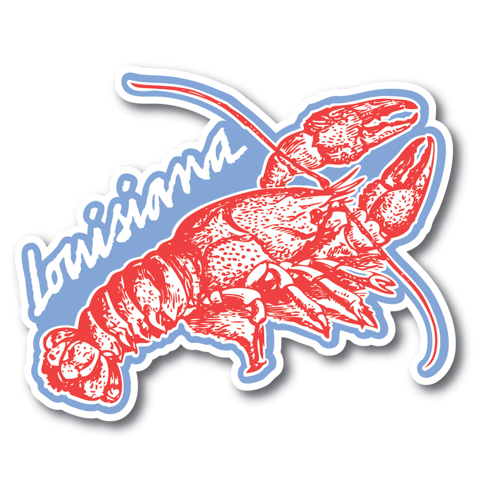 B&B Dry Goods Homegrown Louisiana Crawfish Decal — Bengals & Bandits