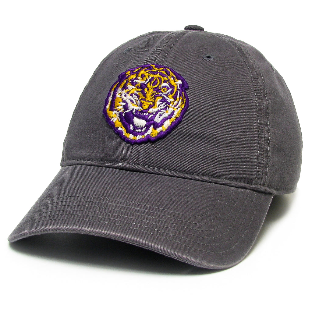 LSU Tigers Legacy Round Vault Relaxed Twill Hat - Dark Grey — Bengals ...