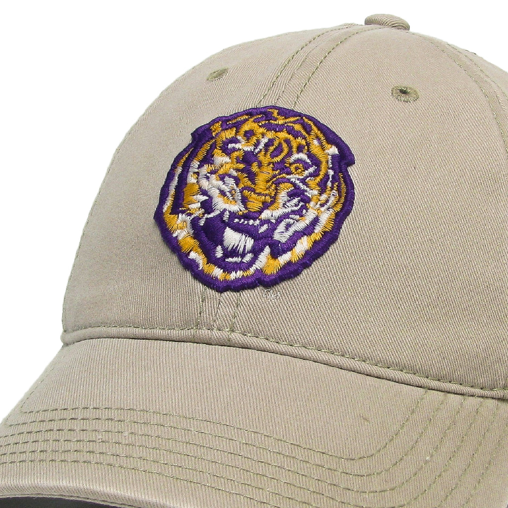 LSU Tigers Legacy Round Vault Relaxed Twill Hat - Khaki — Bengals & Bandits