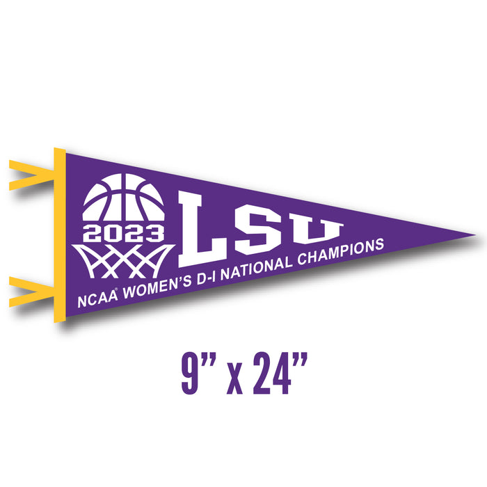 LSU Tigers Women's Basketball National Champions Felt Pennant - 9x24 ...