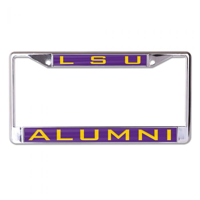 LSU Tigers Laser-Cut License Plate Frame - LSU Alumni — Bengals & Bandits